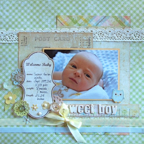 Simple Stories {Baby Steps} | Pretty Paper Book